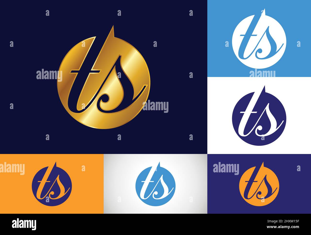 Initial Letter T S Logo Design Vector. Graphic Alphabet Symbol For ...