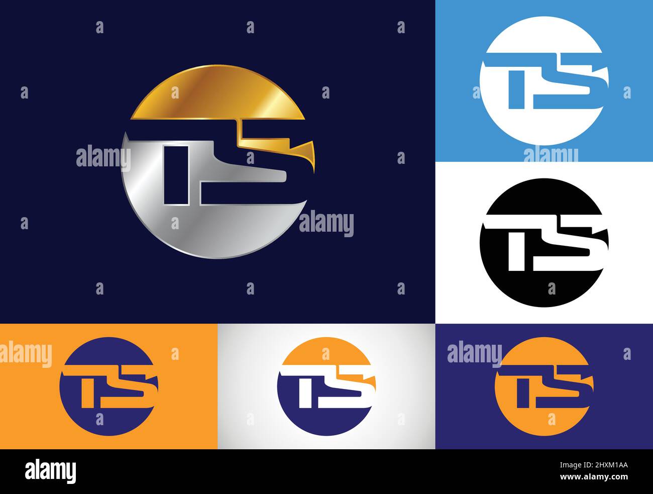 Initial Letter T S Logo Design Vector. Graphic Alphabet Symbol For ...