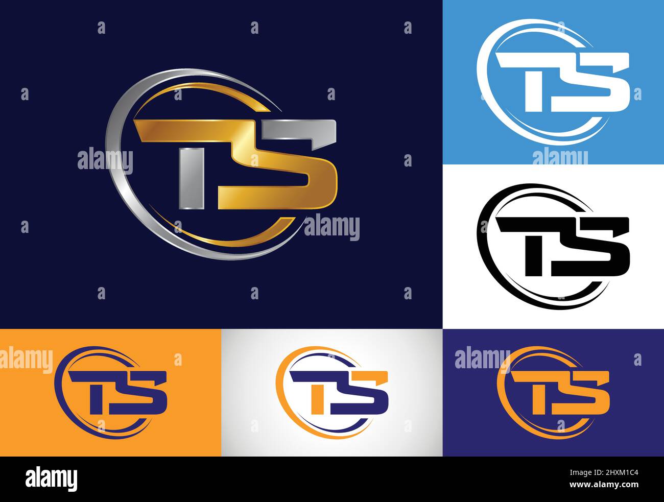 Initial Letter T S Logo Design Vector. Graphic Alphabet Symbol For ...