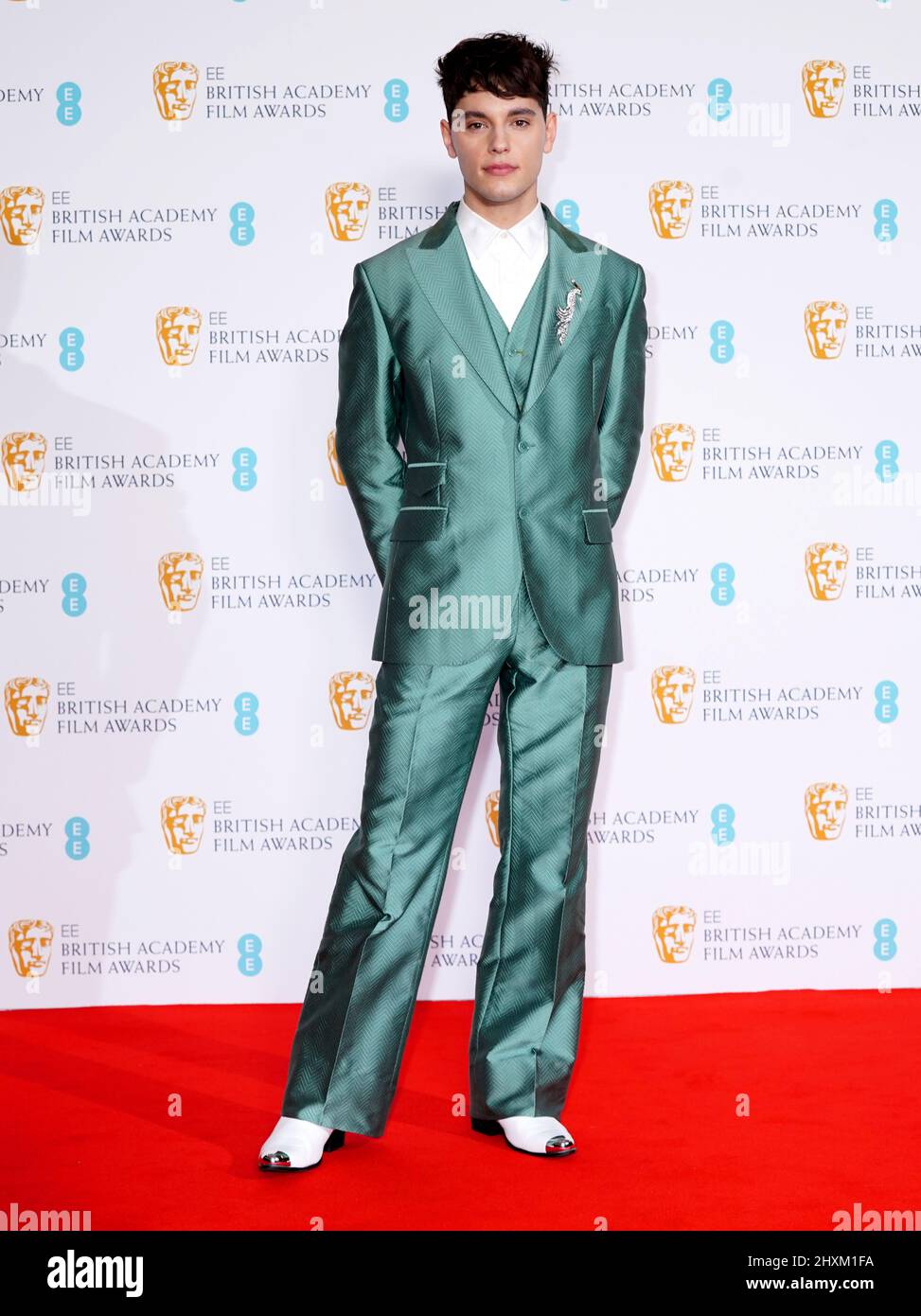 Max Harwood in the press room at the 75th British Academy Film Awards ...