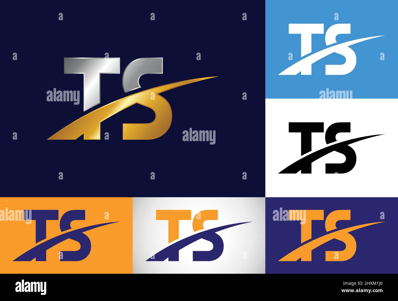 Initial Letter T S Logo Design Vector. Graphic Alphabet Symbol For ...