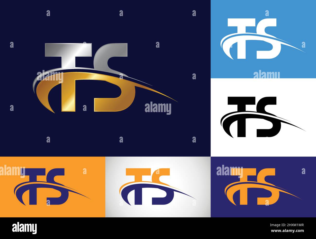 Initial Letter T S Logo Design Vector. Graphic Alphabet Symbol For ...