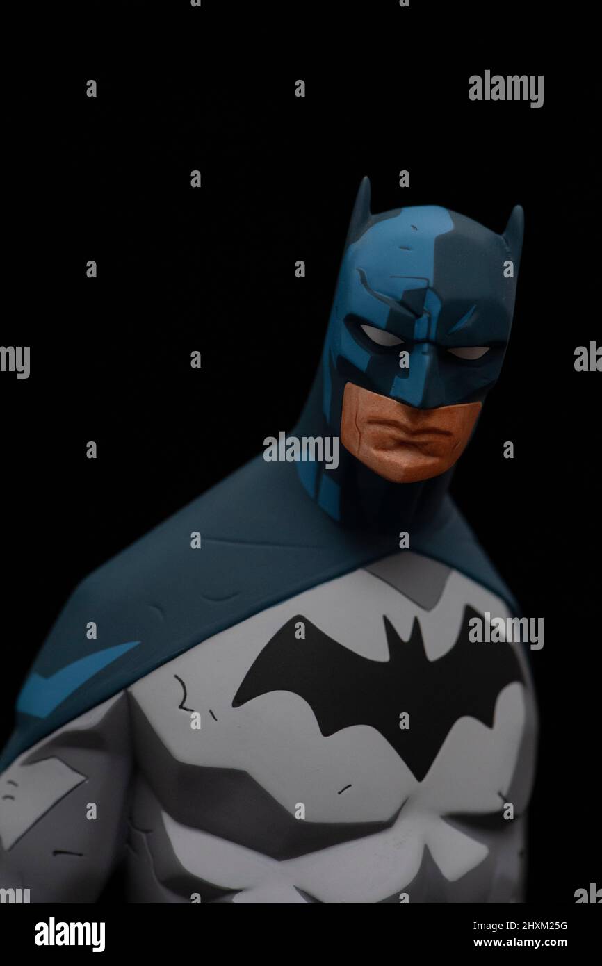 A statue model of Batman by comic book artist Mike Mignola Stock Photo ...