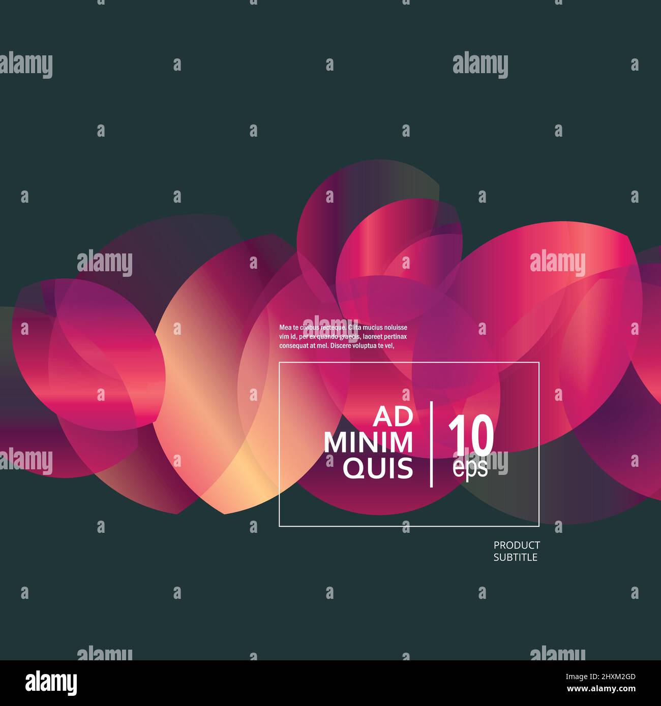 Geometric rounded shapes vector template Stock Vector Image & Art - Alamy