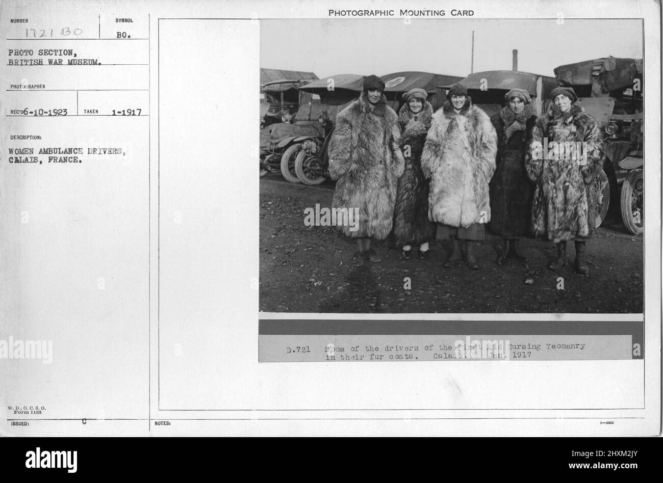 Ambulance drivers world war hi-res stock photography and images - Alamy