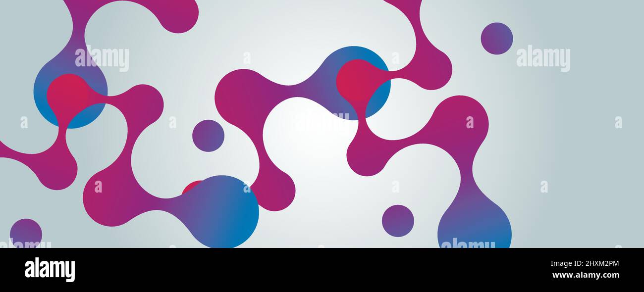 Banner background with abstract connected shapes Stock Vector Image ...