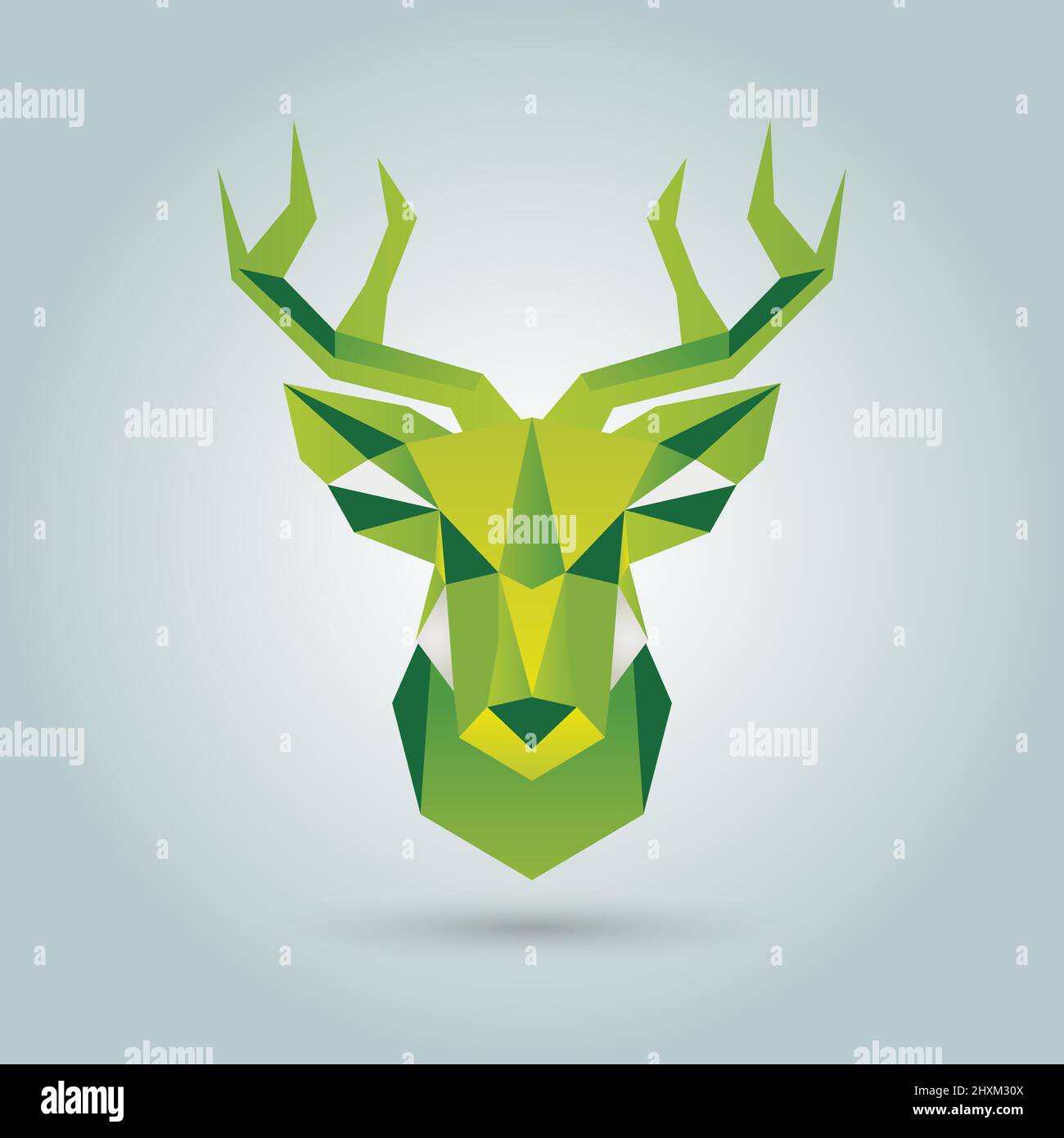 Hand deer of polygonal vector shapes Stock Vector Image & Art - Alamy