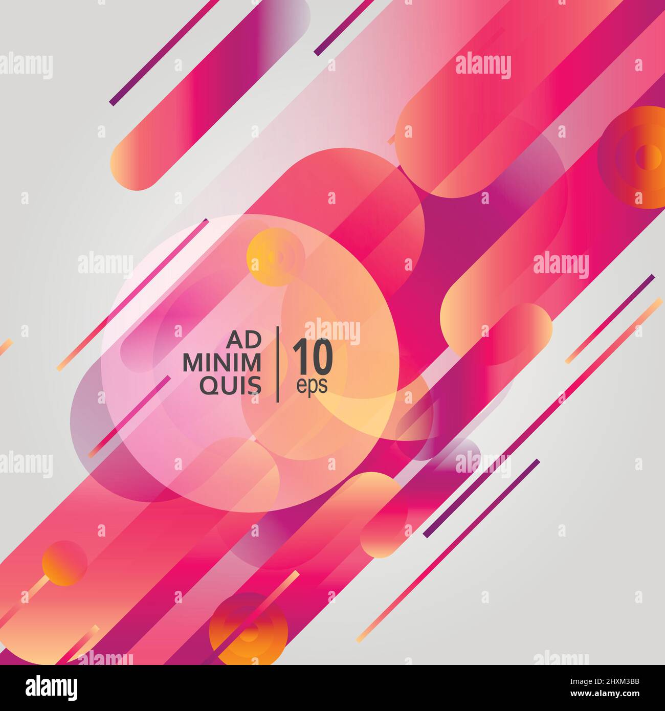 Minimal geometric background. Gradient shapes composition Stock Vector ...