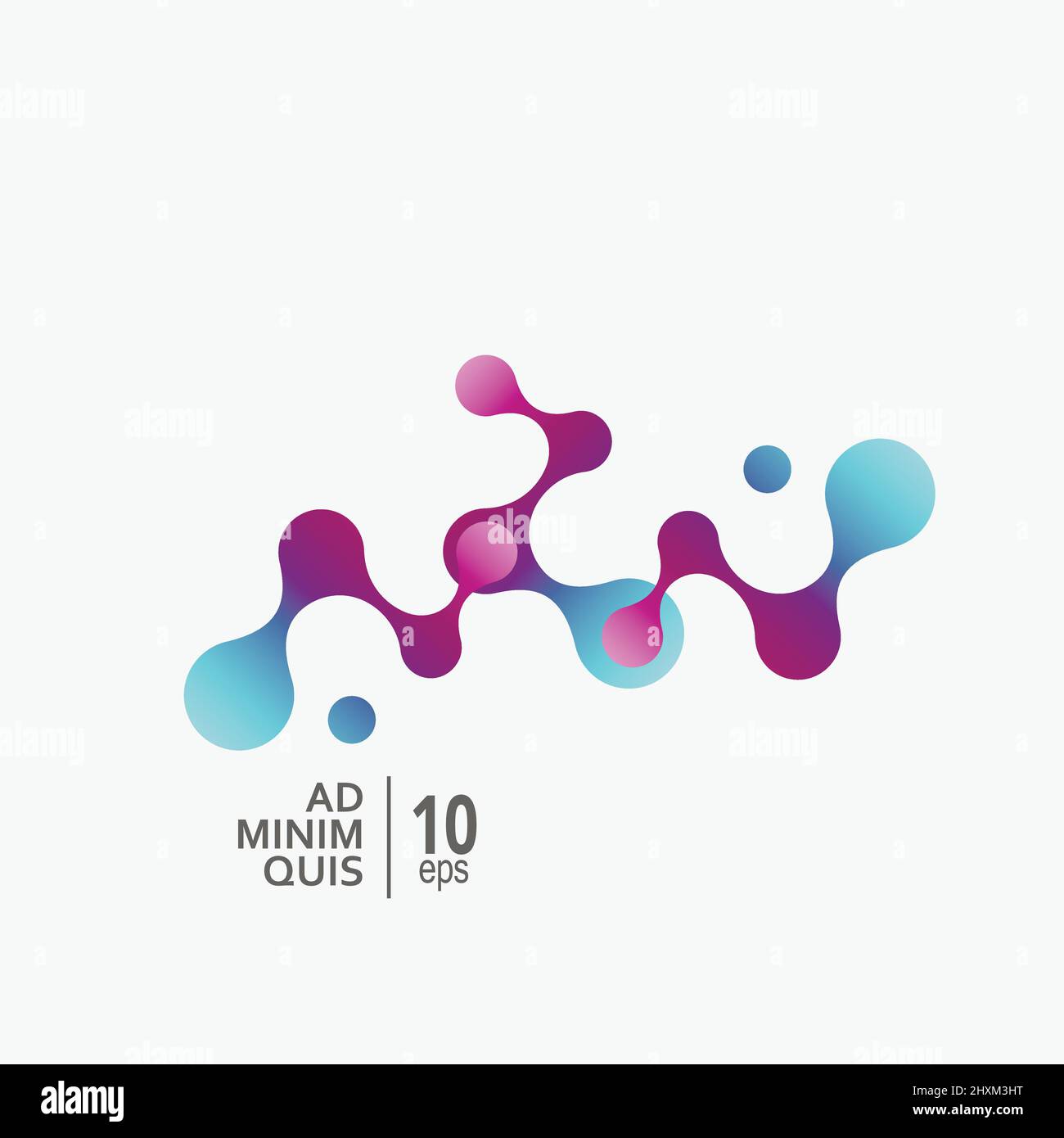 Molecule science connect icon on white background. Vector illustration ...