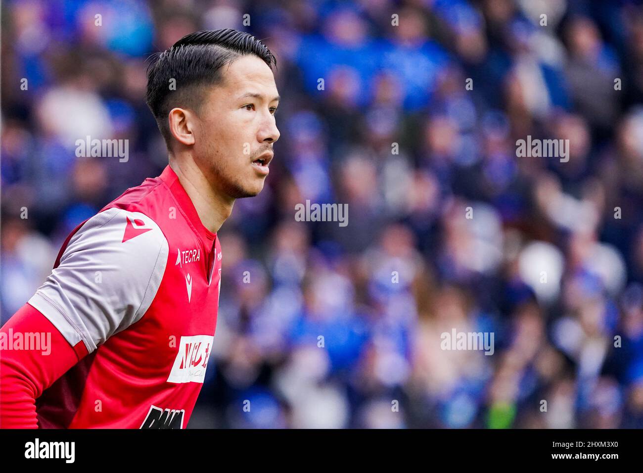 GENK, BELGIUM - MARCH 13: Daniel Schmidt of Sint-Truidense VV during ...