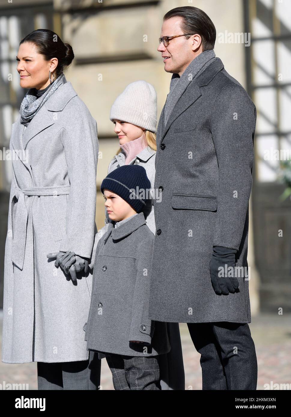 STOCKHOLM 20220312Crown Princess Victoria, Prince Daniel, Prince Oscar ...