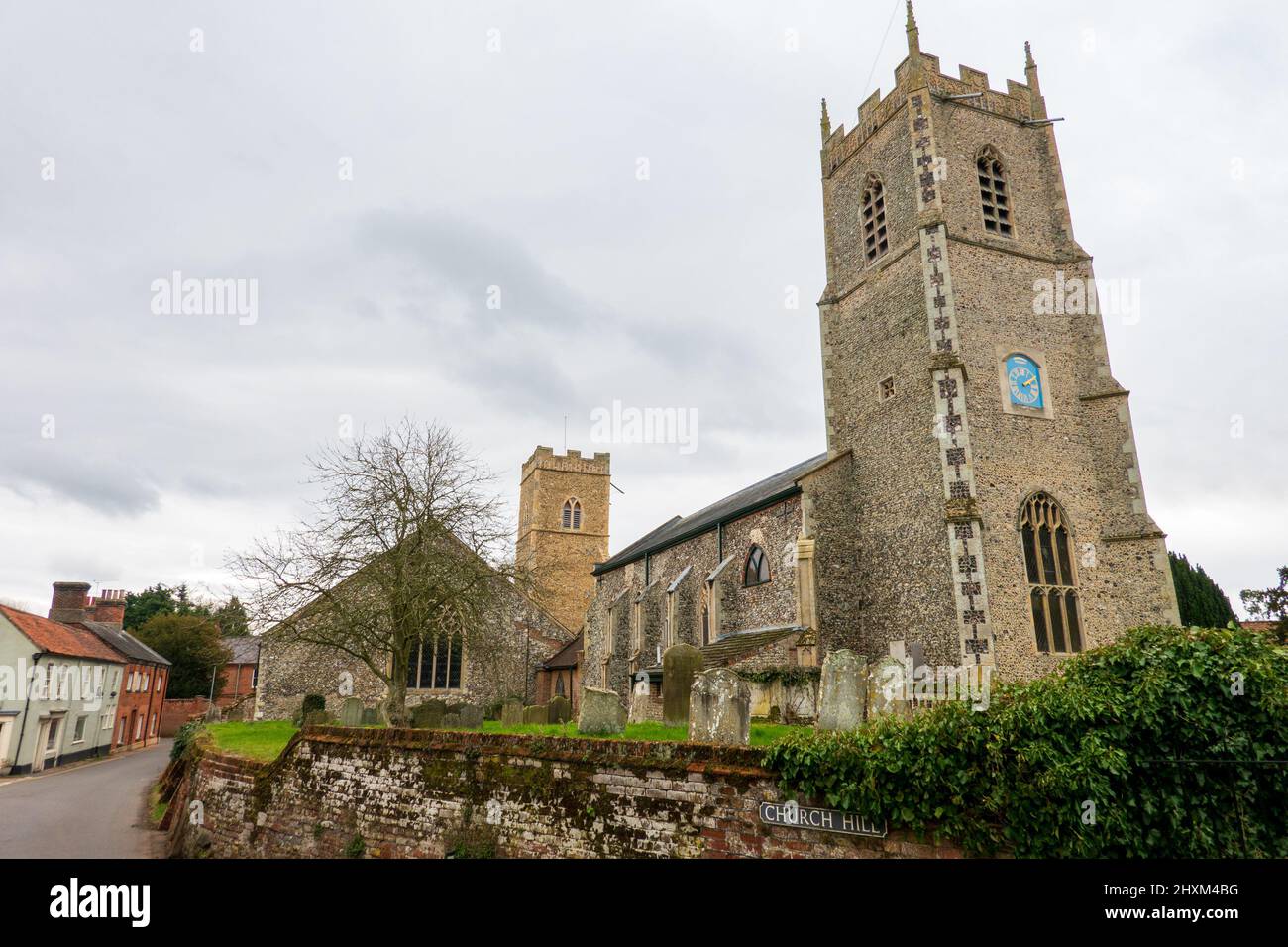 Two churchs Reepham Norfolk Stock Photo - Alamy