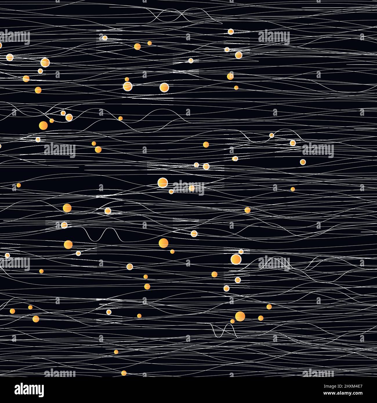 Vector wavy pattern with abstract lines and dots background Stock ...