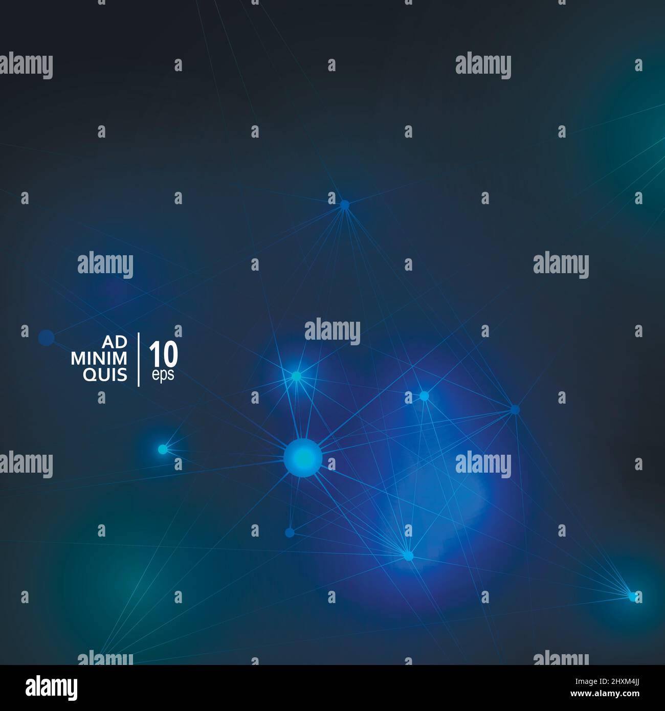 Abstract glow connect shapes on dark blue background. Connection ...