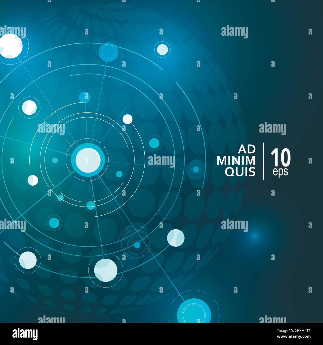 Abstract glow connect shapes on dark blue background. Connection ...