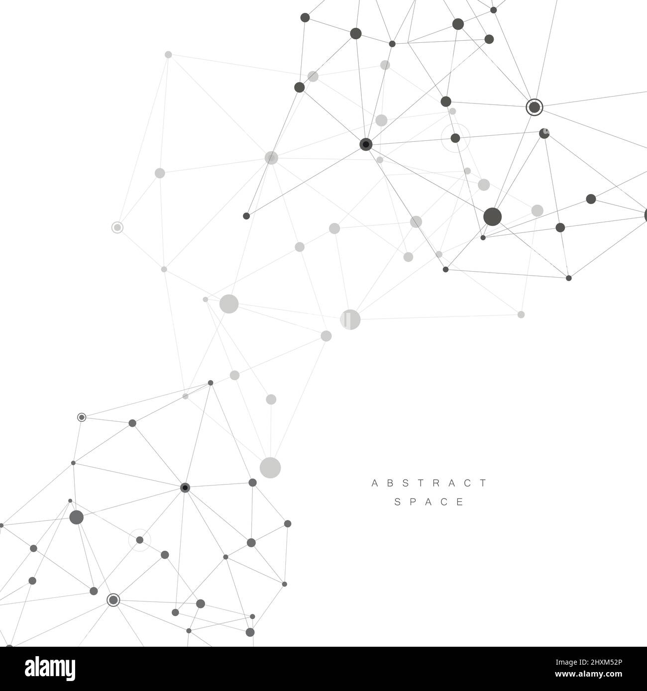 Connection Science Molecule Background With Network Lines And Dots Stock Vector Image And Art Alamy