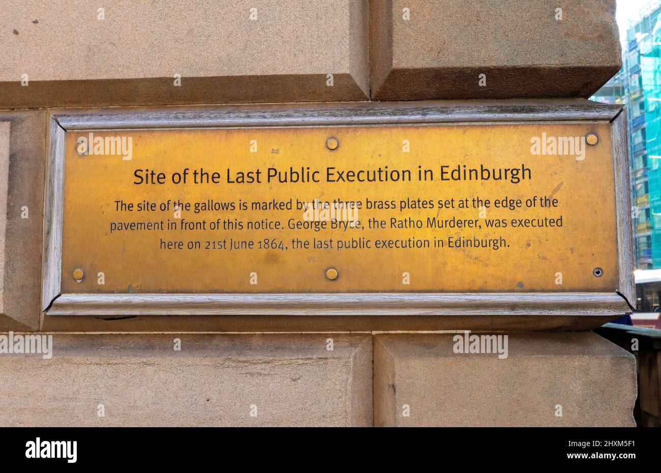 Last public execution plaque hi-res stock photography and images - Alamy
