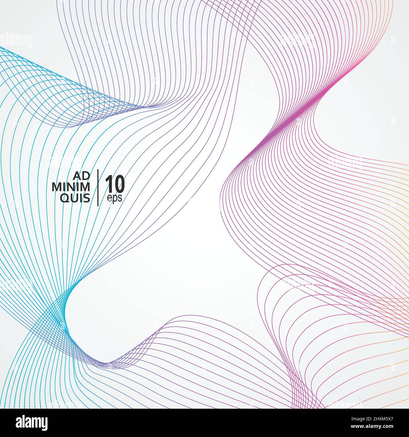 Colorful wave illustration. Abstract wave element and vector digital ...