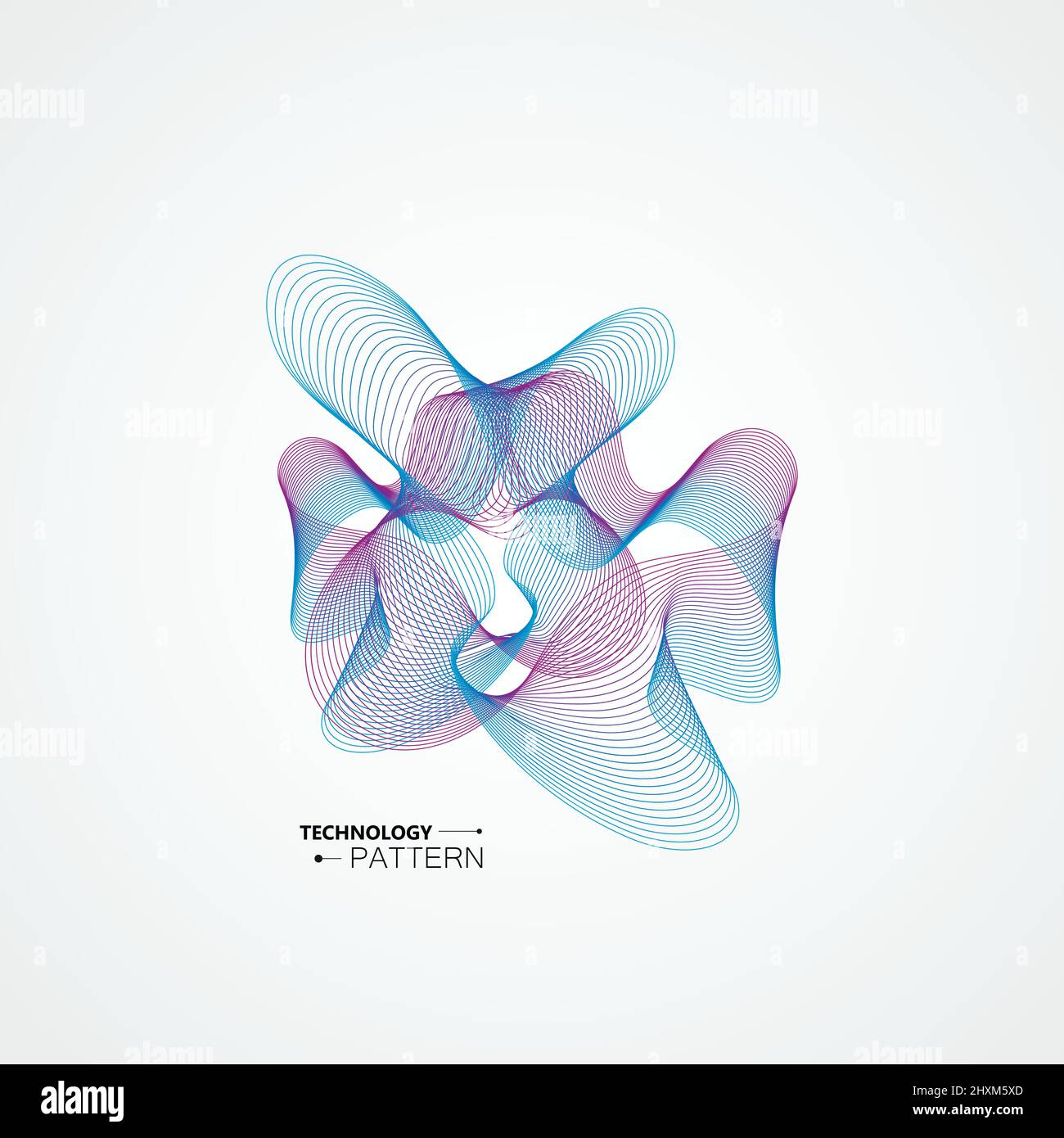Colorful wave illustration. Abstract wave element and vector digital ...