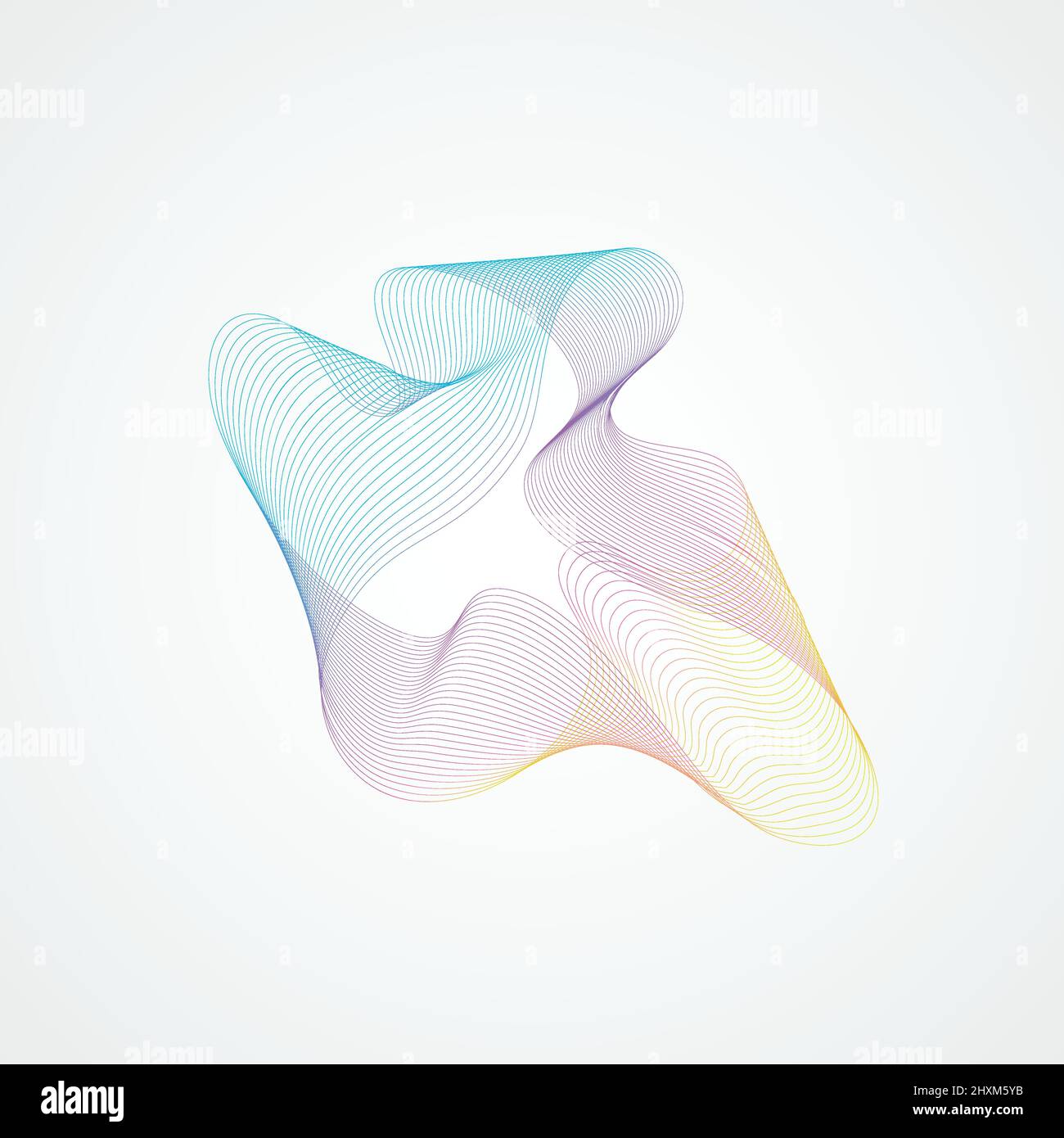 Abstract blue wave dynamic vector background Stock Vector Image & Art ...