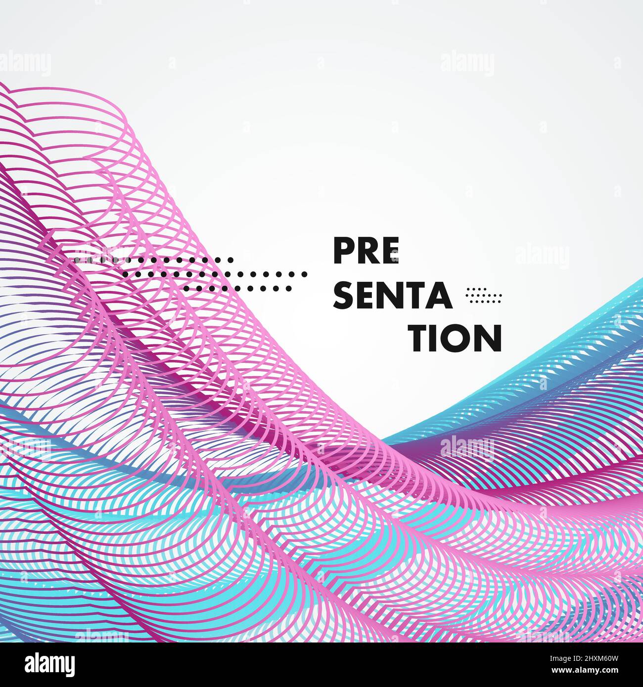 Abstract wave digital element for design and color line art background ...