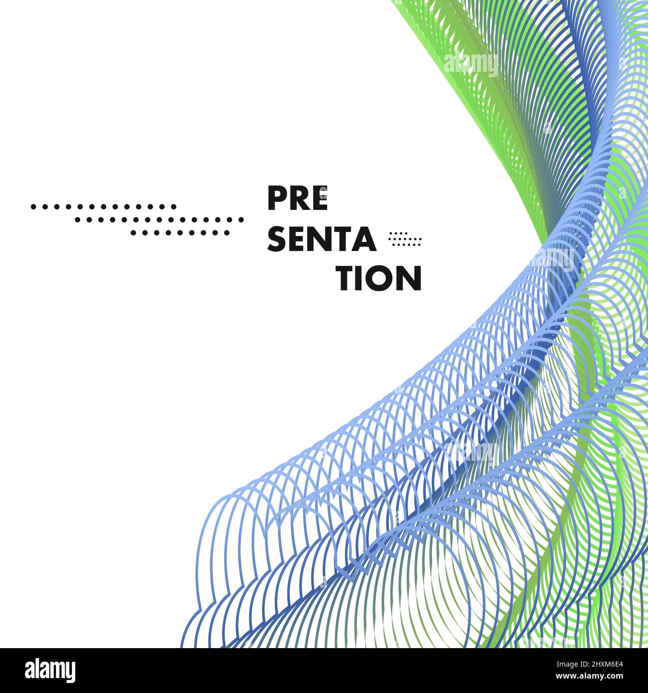 Abstract wave digital element for design and color line art background ...