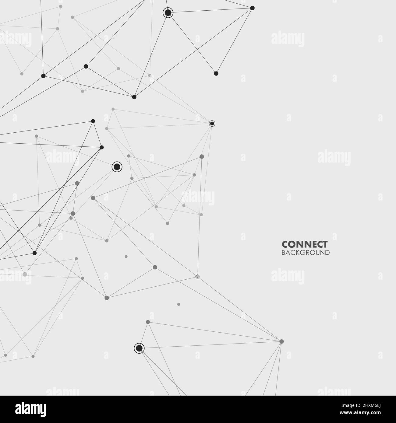 Connection science and technology background. Abstract vector ...