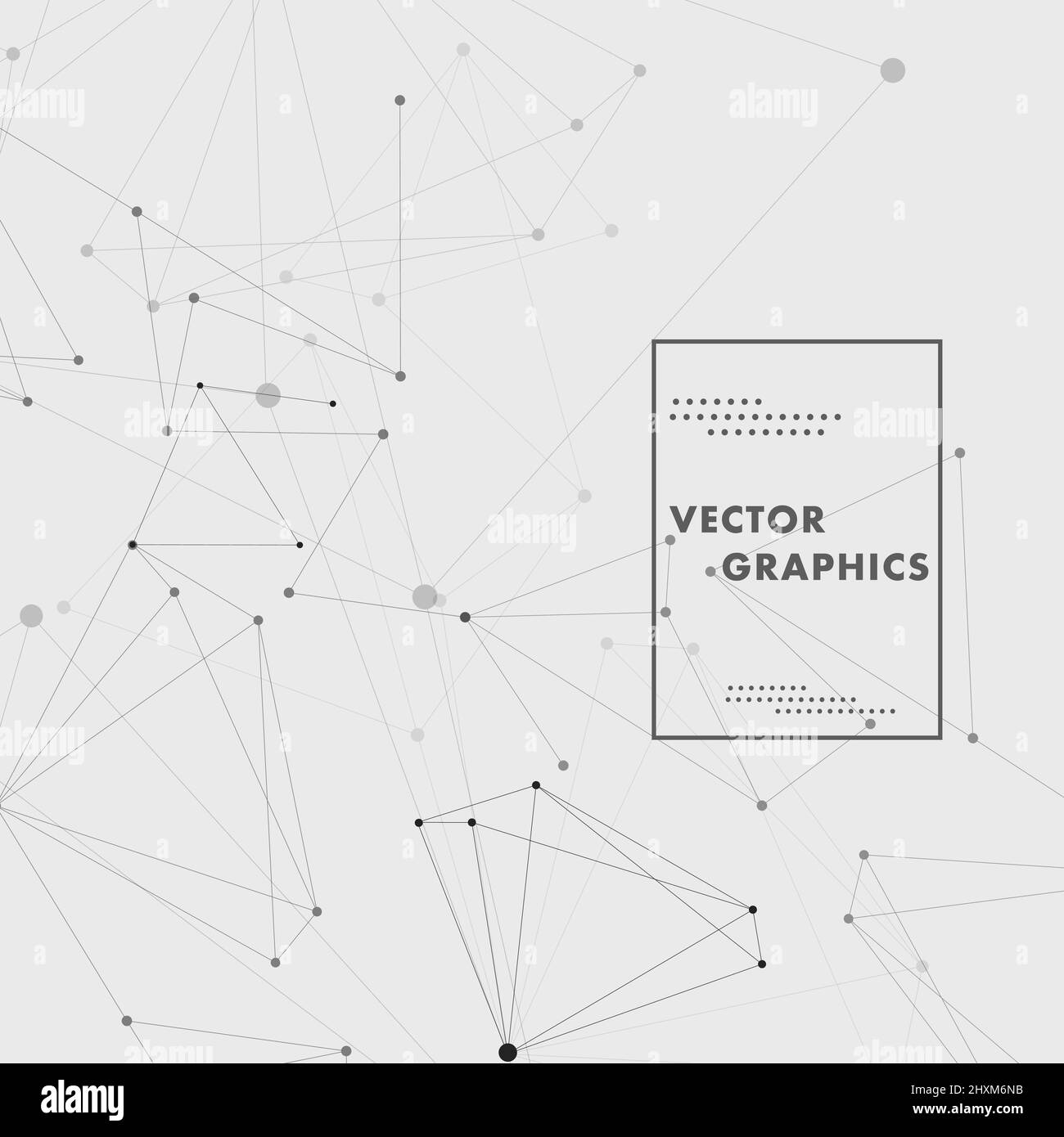Vector abstract science and technology graphic connection design Stock ...