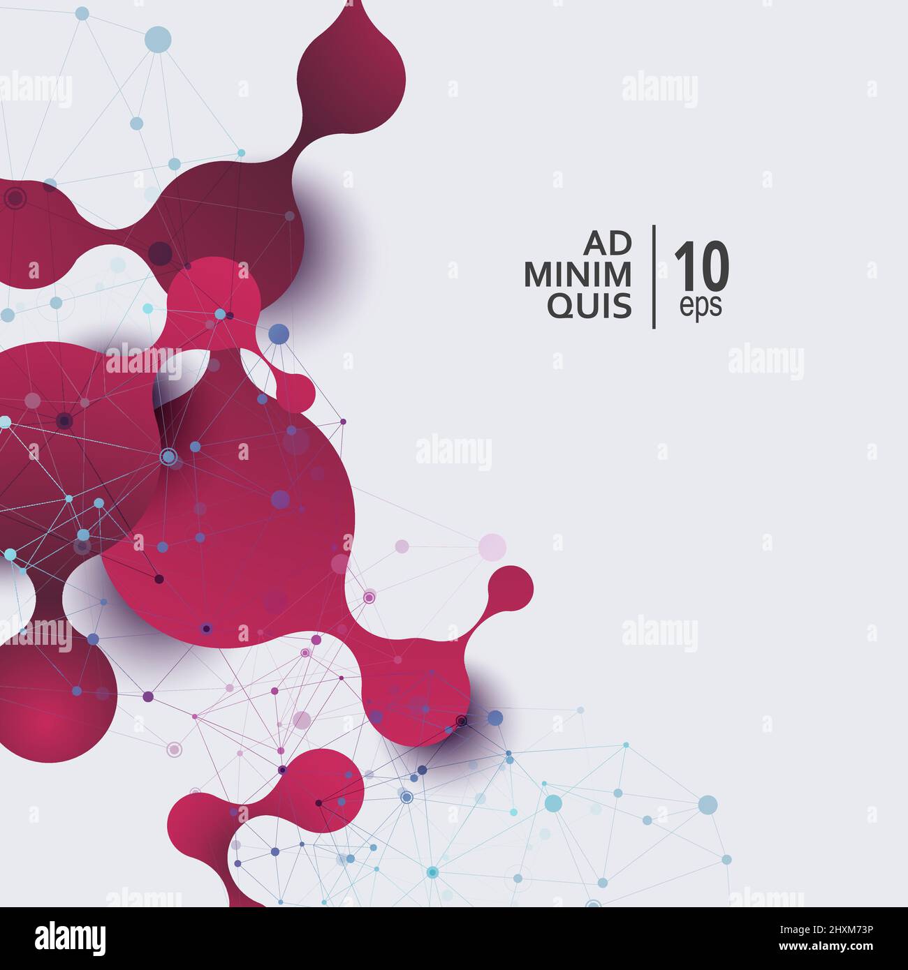 Connections vector atoms and molecules Stock Vector Image & Art - Alamy