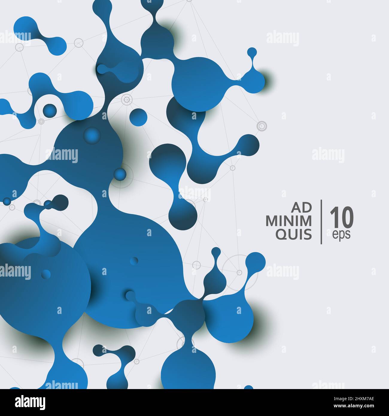 Vector illustration design template. Science and medicine abstract ...