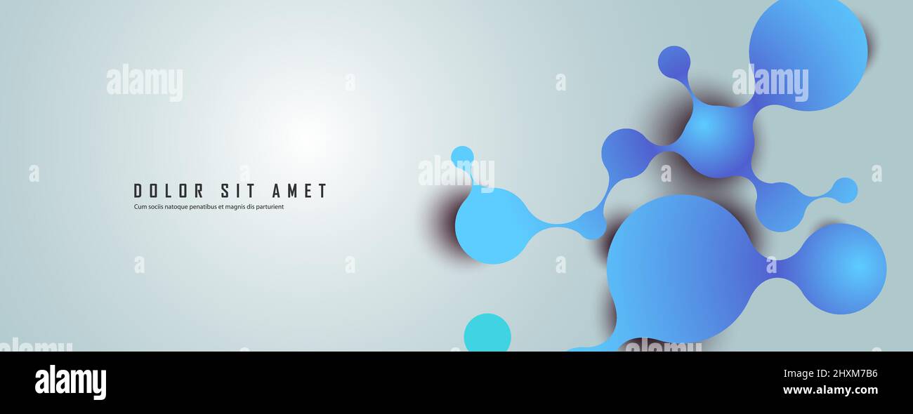 Vector illustration with connect abstract molecule Stock Vector Image ...