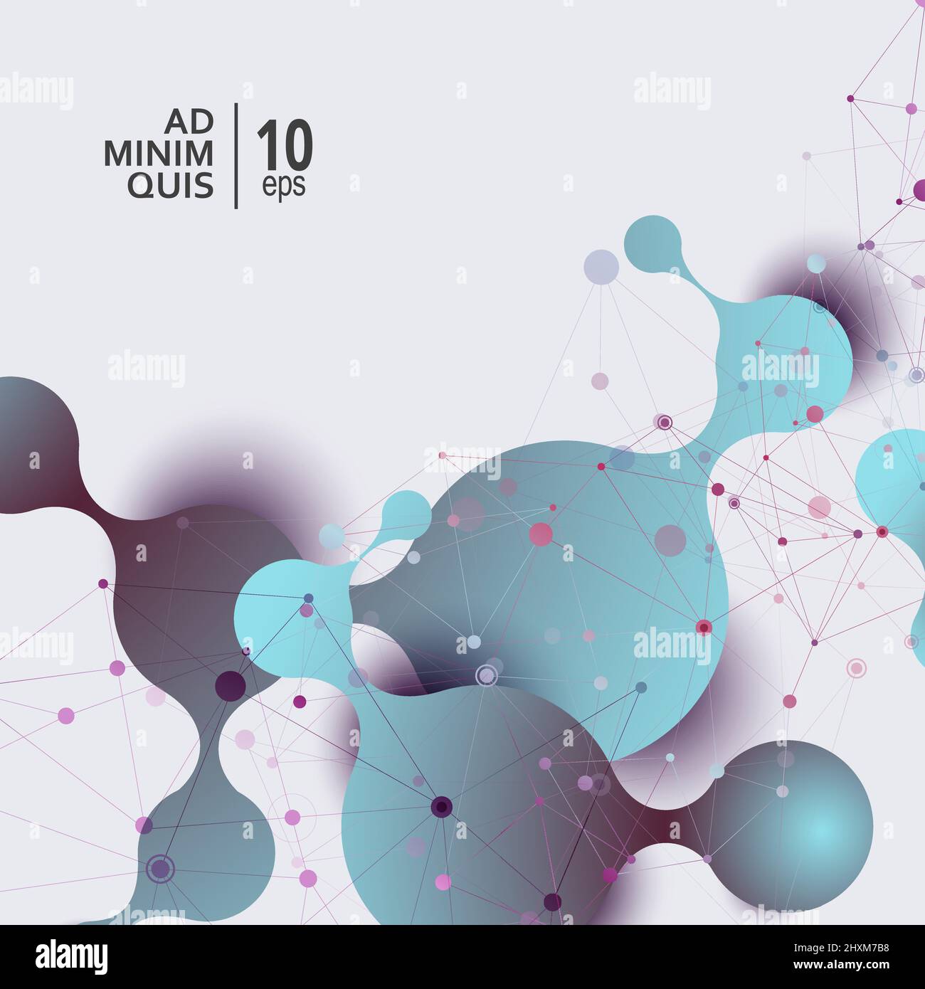 Vector illustration design template. Science and medicine abstract ...