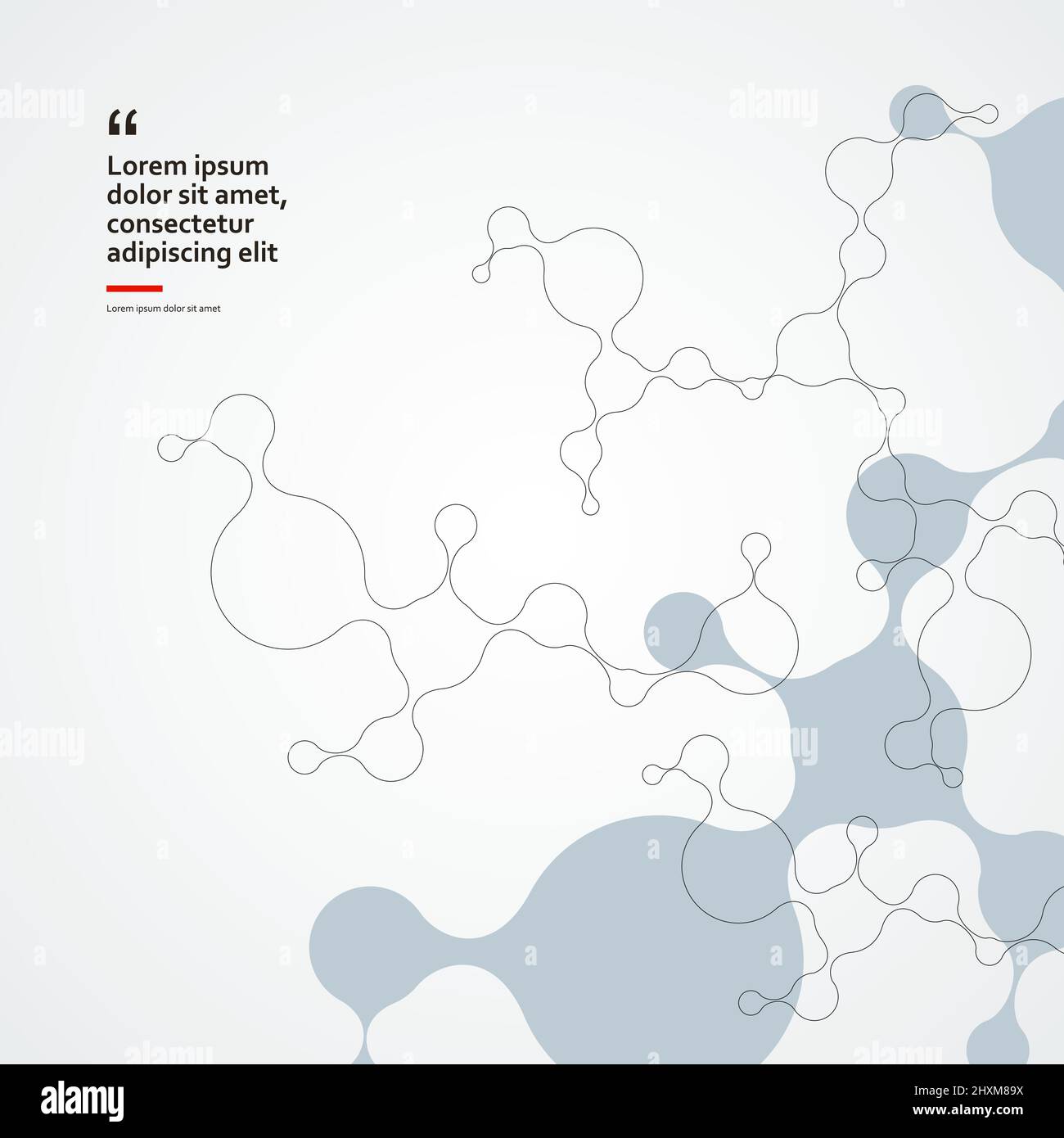 Abstract polygonal with connecting science dots and lines background ...
