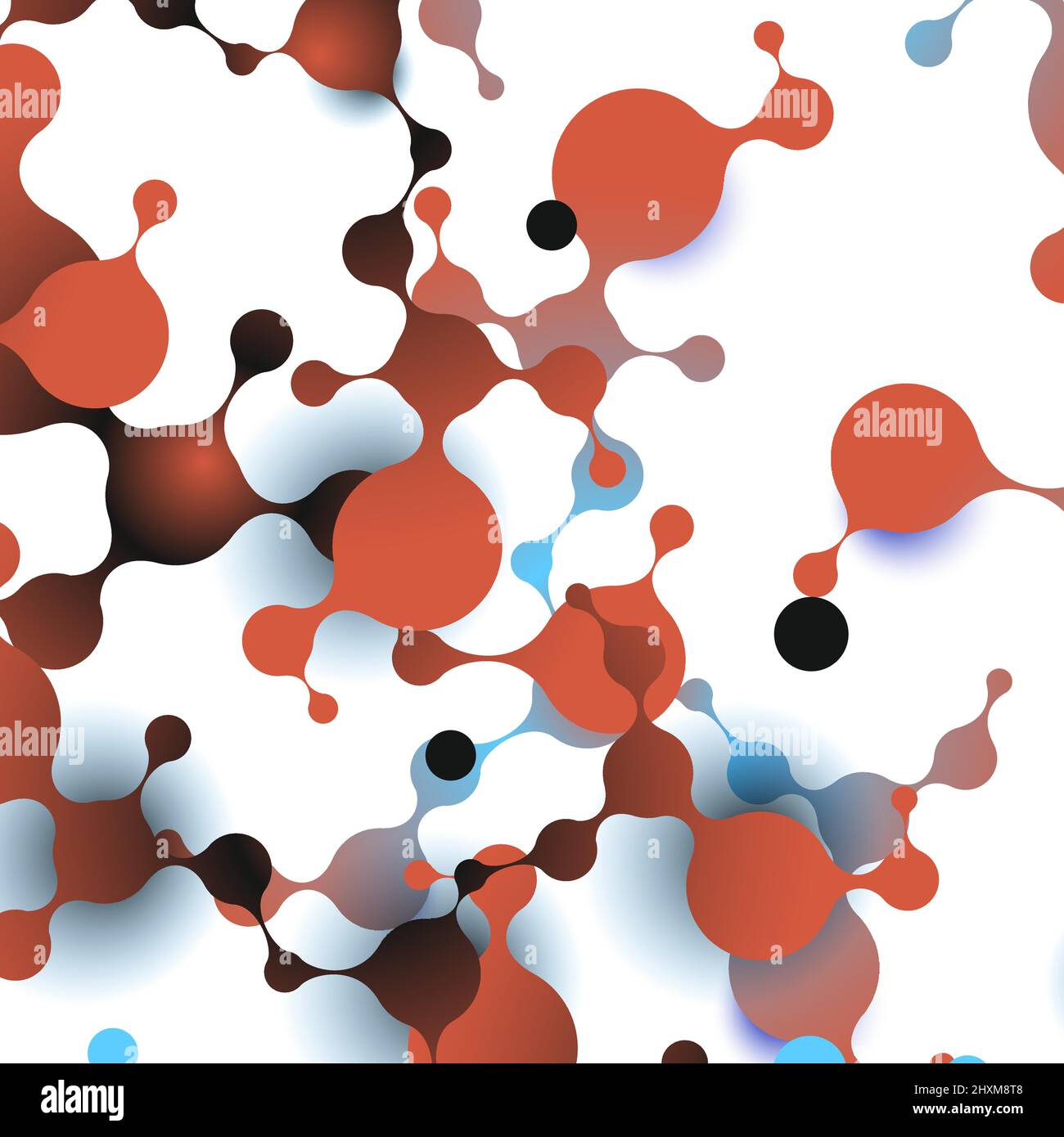 Molecule and molecular structure. Isolated atoms vector illustration ...
