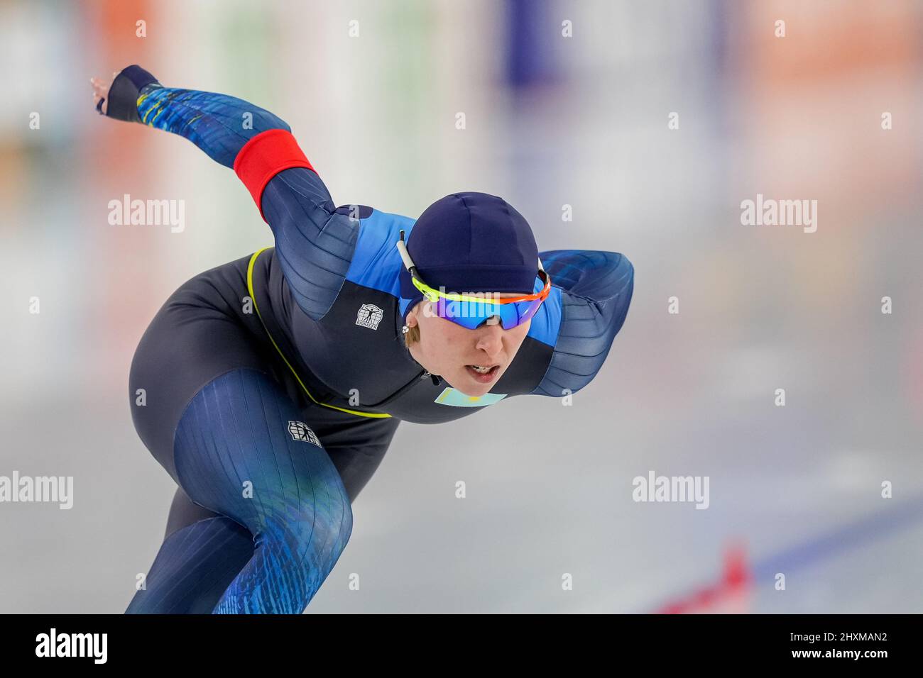 HEERENVEEN, NETHERLANDS - MARCH 13: Yekaterina Aidova of Kazakhstan ...
