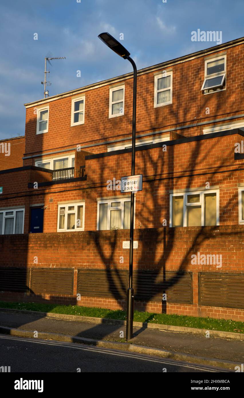 Run-down social housing estate facilities in Hackney,London,England,UK ...
