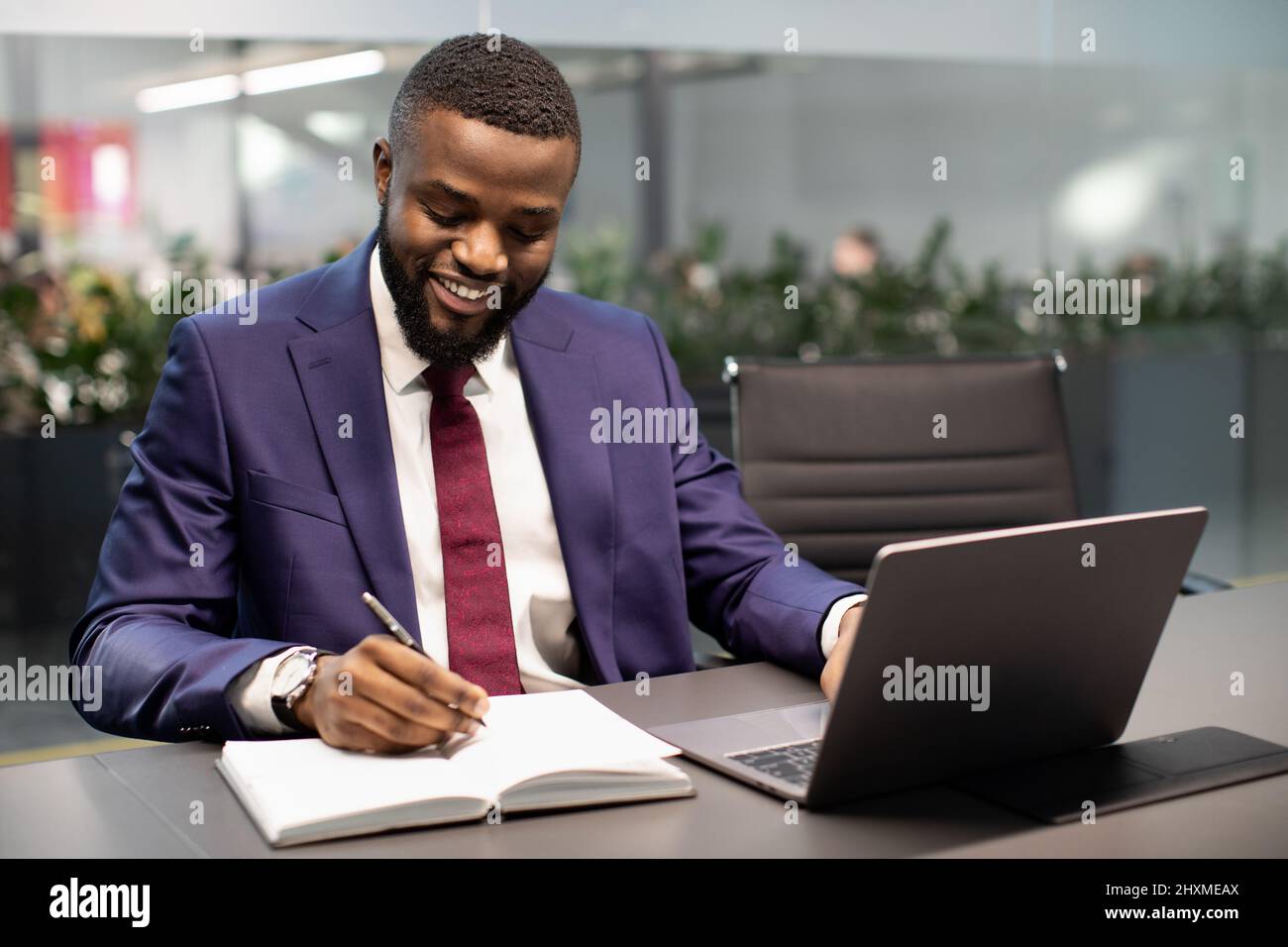 Portrait happy african american businessman hi-res stock photography ...