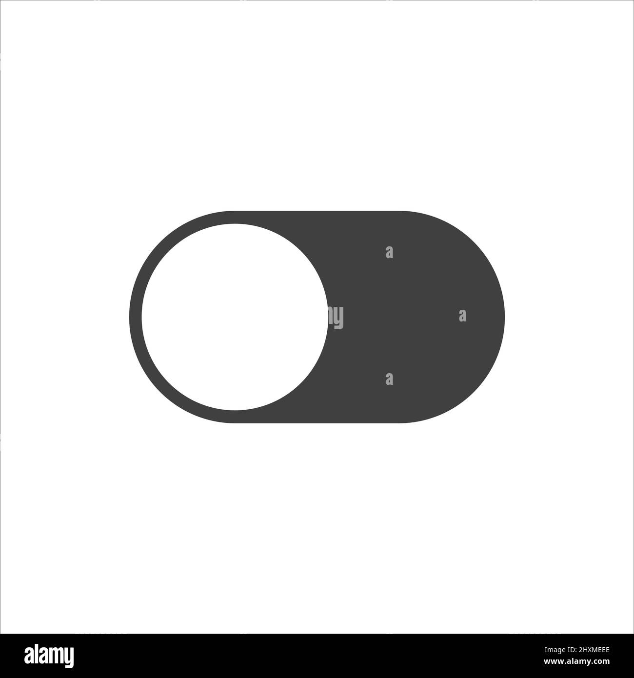Toggle switch vector icon, On and Off position simple icons, modern ...