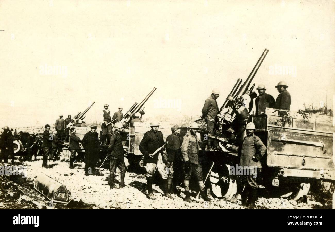 Prima Guerra Mondiale - Artiglieria Semovente Italiana Batteria ...