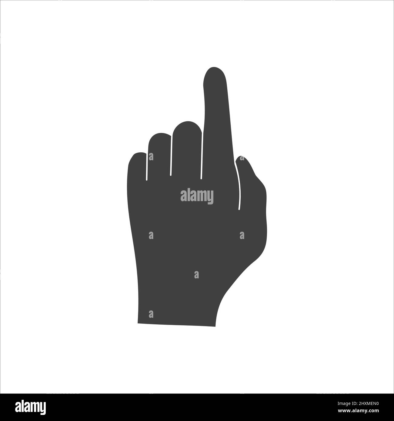 Hand vector icon on white background Stock Vector Image & Art - Alamy