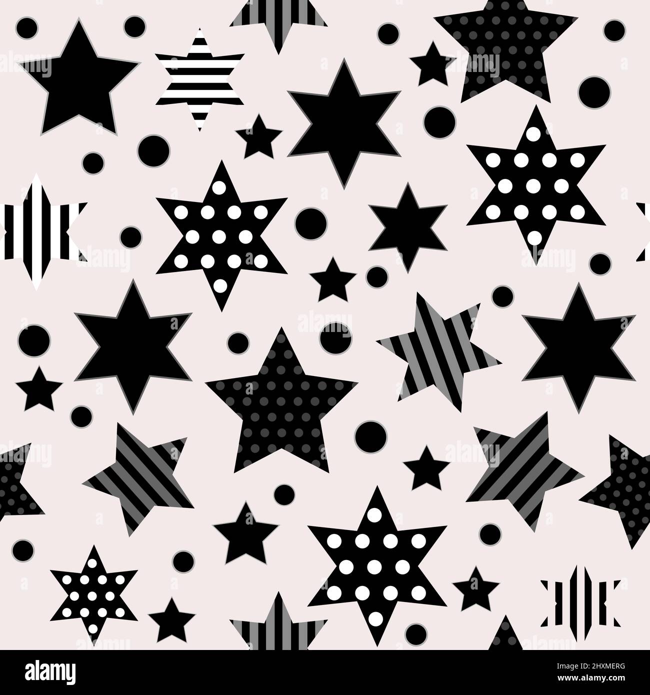 Abstract seamless background with star shape and dots Stock Vector ...