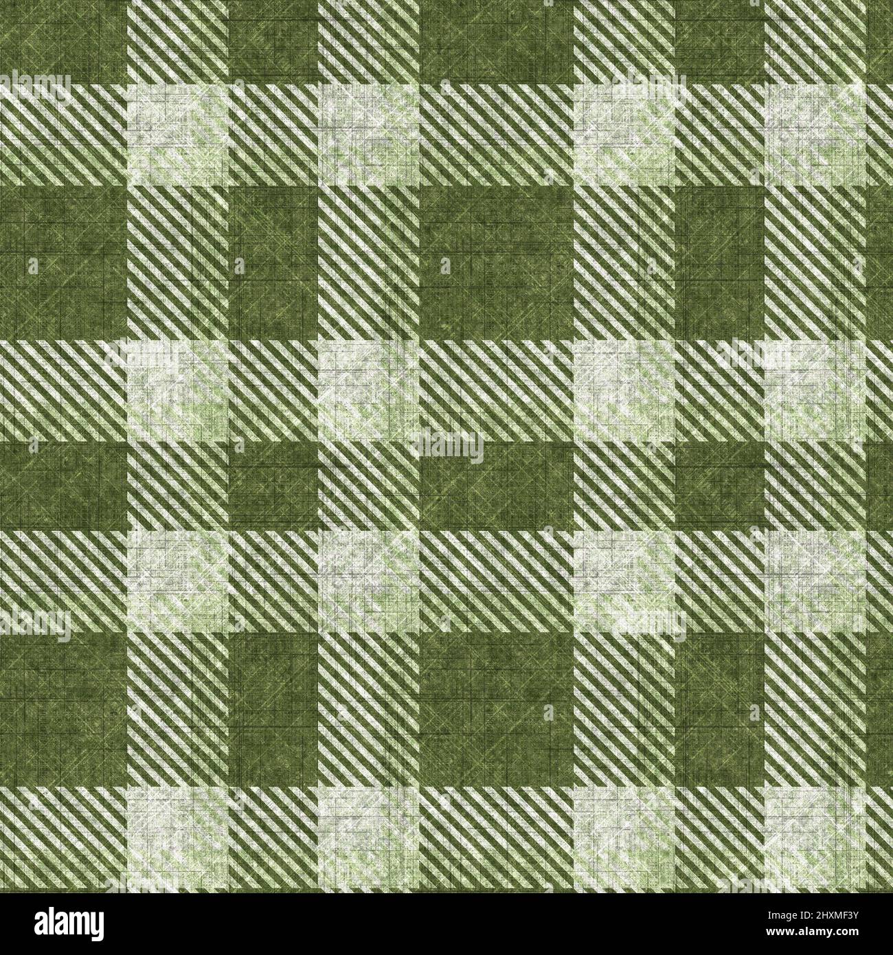 Muted green winter woven plaid texture. Seamless woolen scottish style ...