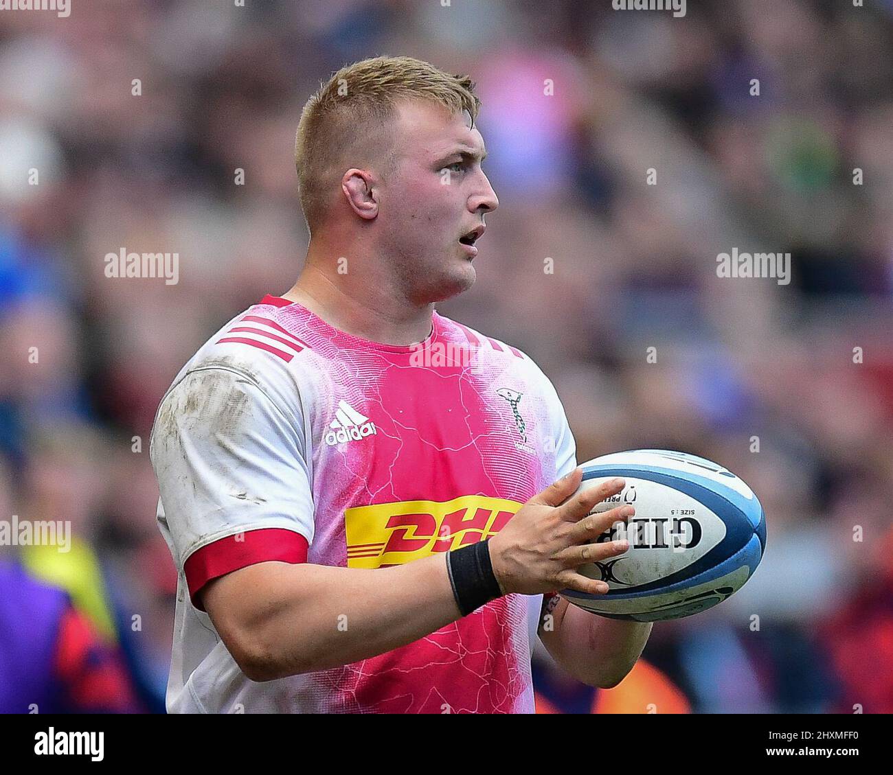 Jack Walker of Harlequins Rugby, in action during the game Stock Photo ...