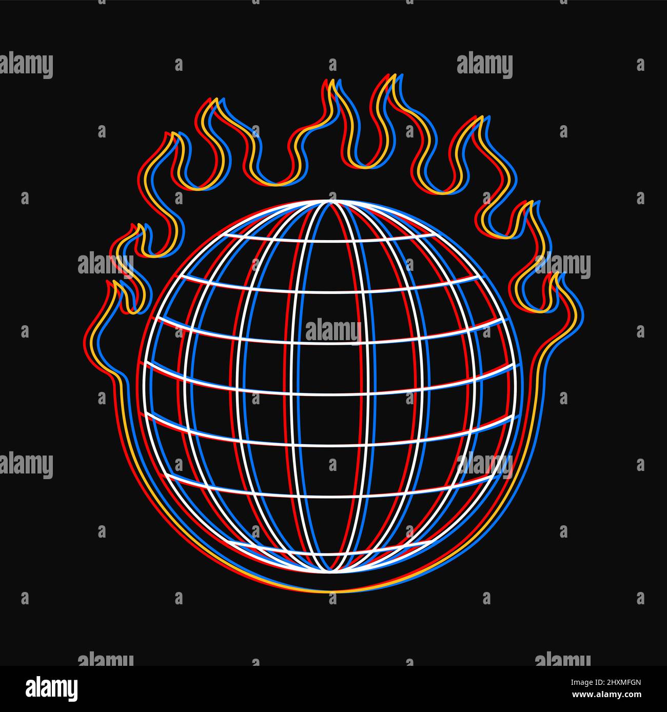 3d fire in cartoon Stock Vector Images - Alamy