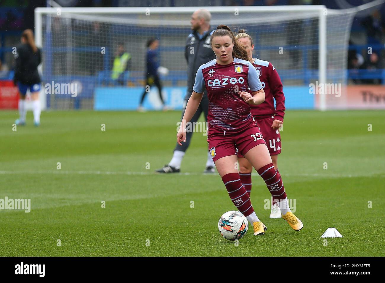 Jodie Hutton (#12 Aston Villa) during the FA Barclays Womens Super ...