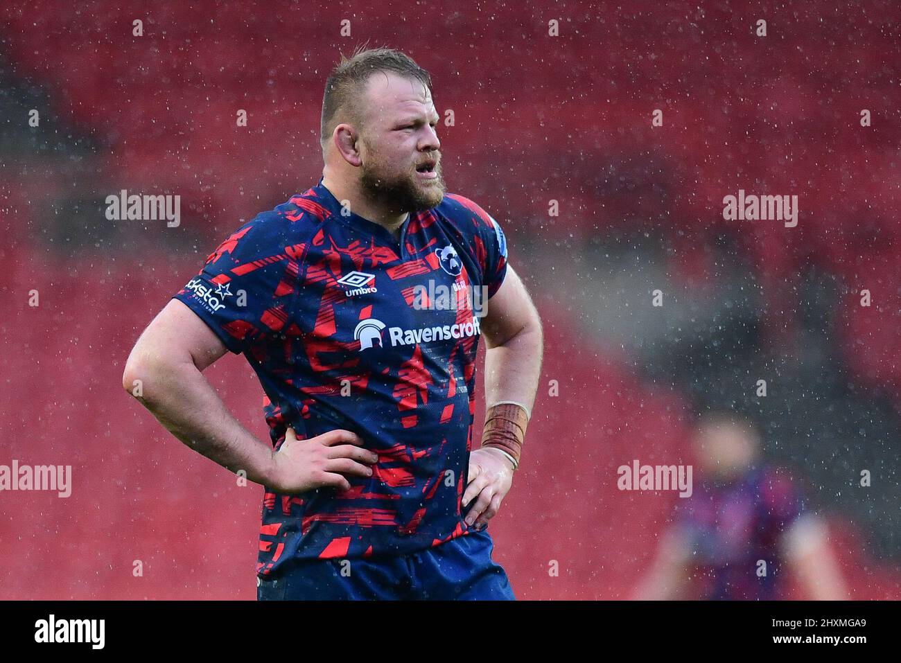 Bristol, UK. 13th Mar, 2022. Joe Joyce of Rugby Bristol Bears, during ...