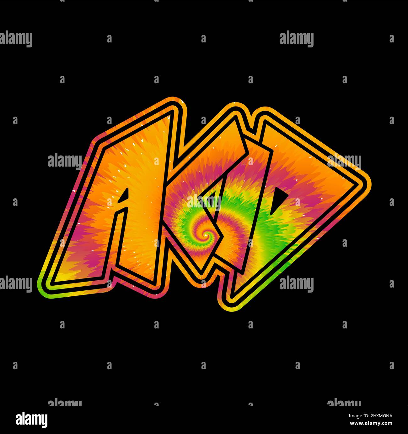 Tie dye tee shirt Stock Vector Images - Alamy