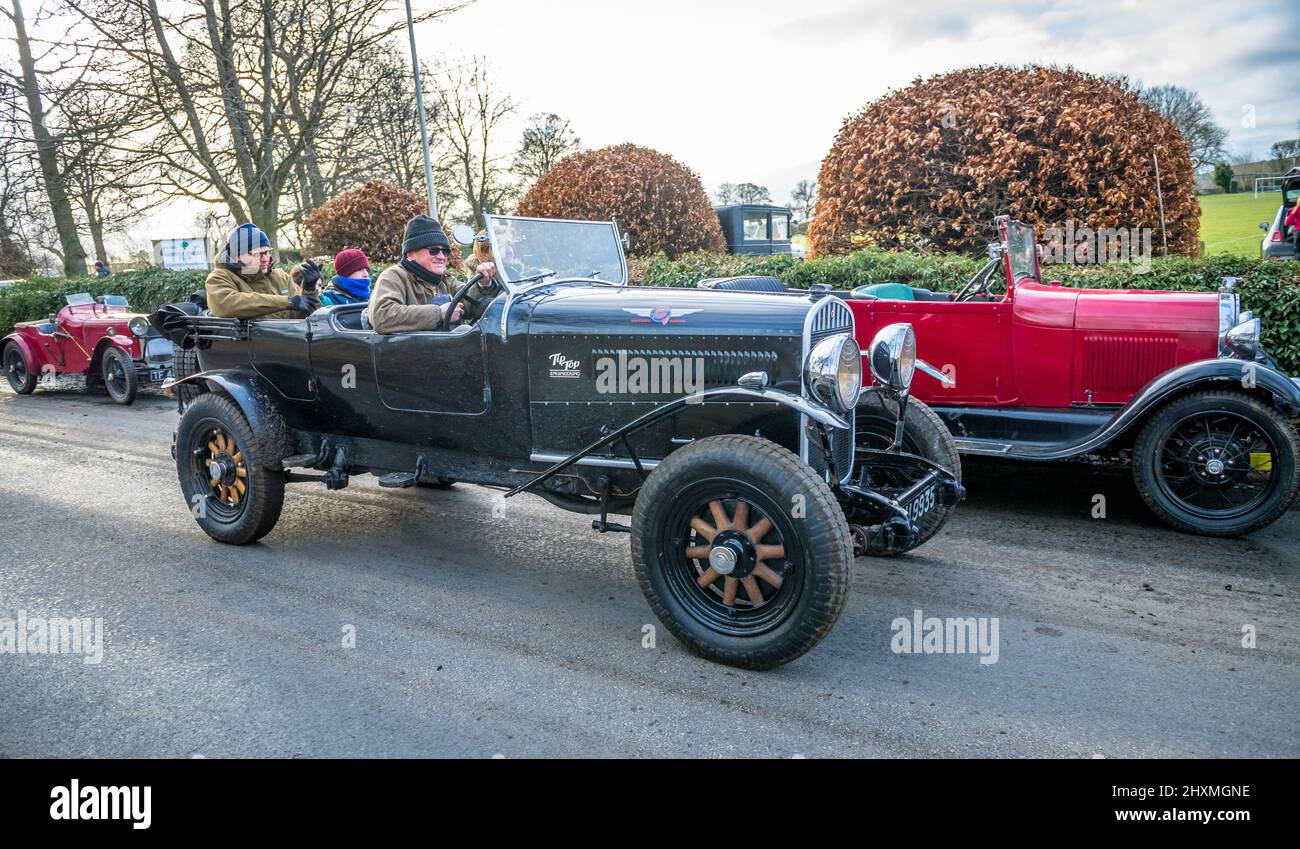 The Vintage Sports Car Club (V.S.C.C.) members taking part in the clubs ...