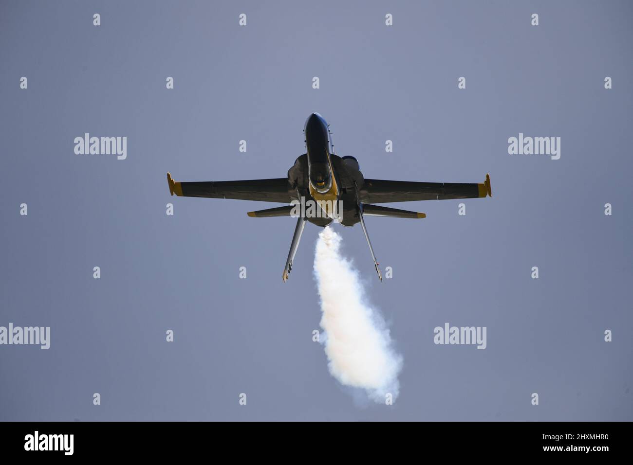 Blue Angels jet in flight Stock Photo - Alamy