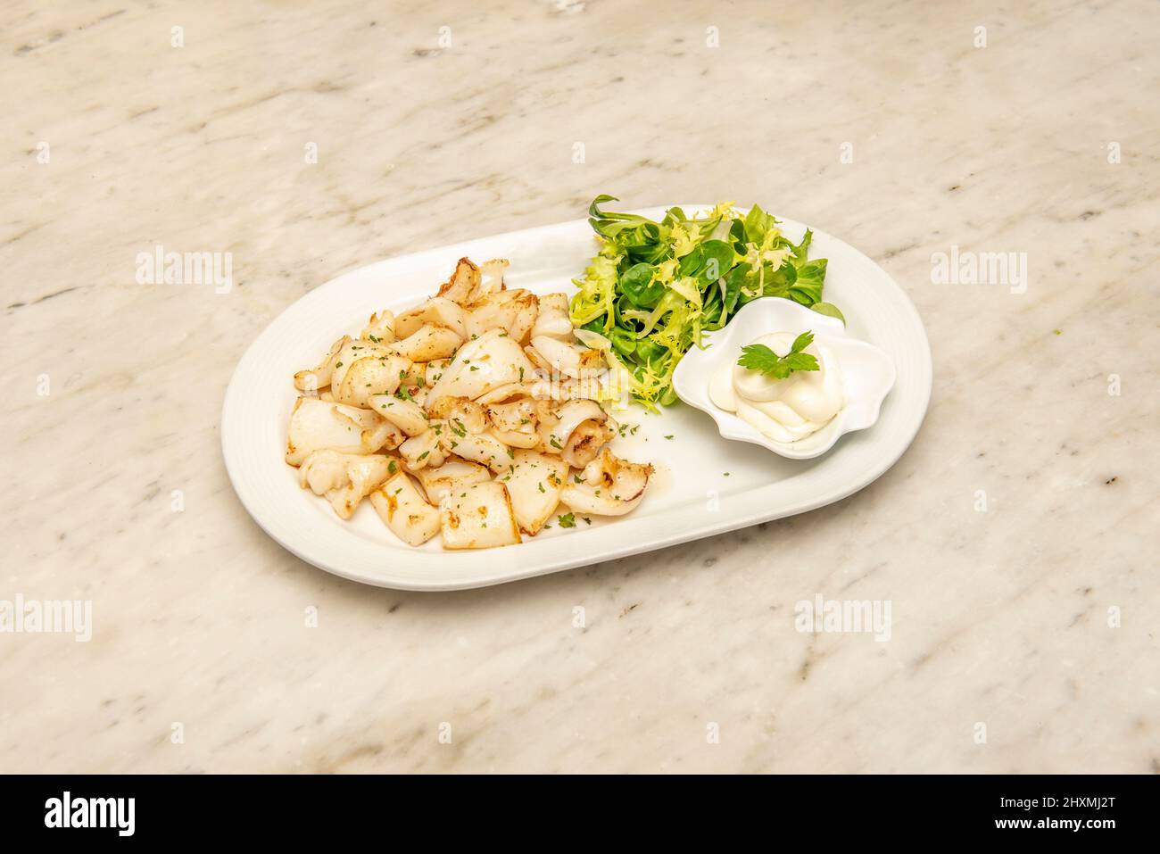 Grilled cuttlefish with garlic and parsley with this rich and easy ...